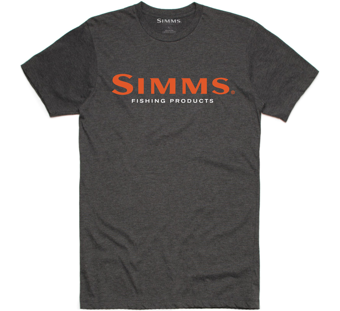 Simms Logo T-Shirt charcoal heather