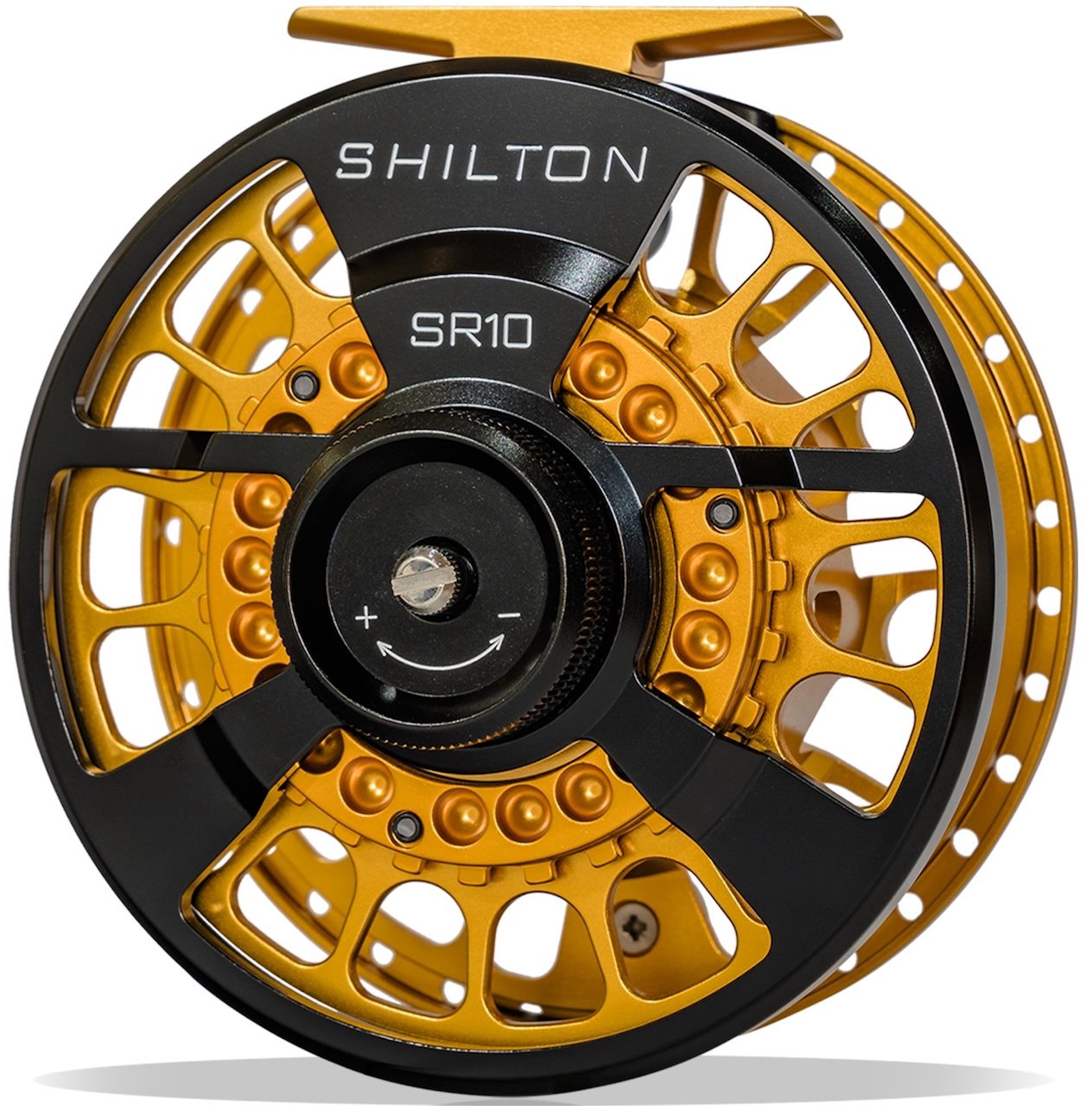 Shilton SR Series Custom Fly Reel Titanium-Gold-Red | SR8 | P-32657