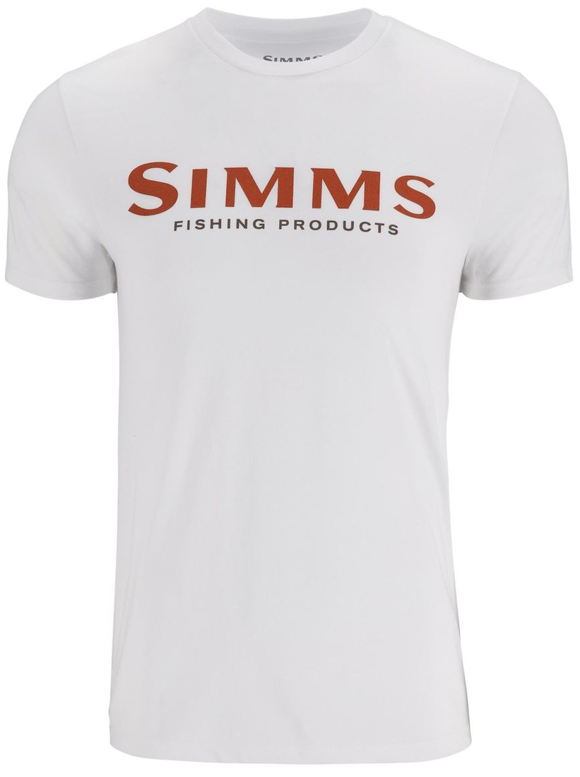 Simms Logo T-Shirt pure white | T-Shirts | Shirts and Pullovers | Clothing | adh-fishing