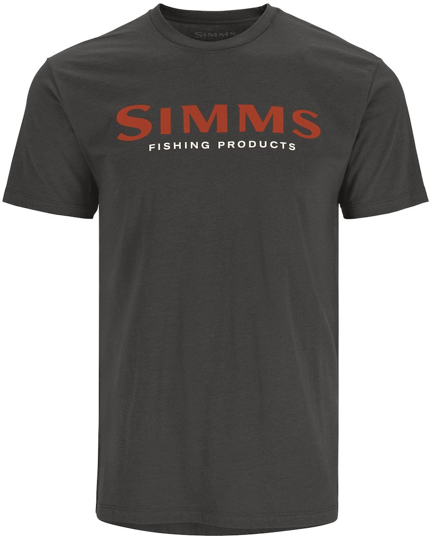Simms Logo T-Shirt orange/charcoal heather | T-Shirts | Shirts and Pullovers | Clothing | adh ...