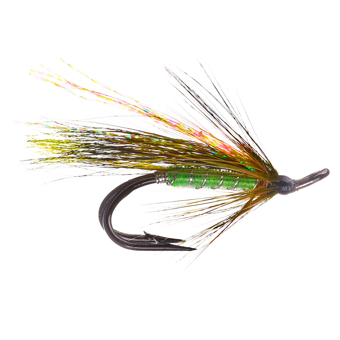 Superflies Salmon Fly - Rautanaula Black Double | Flies with Hooks ...