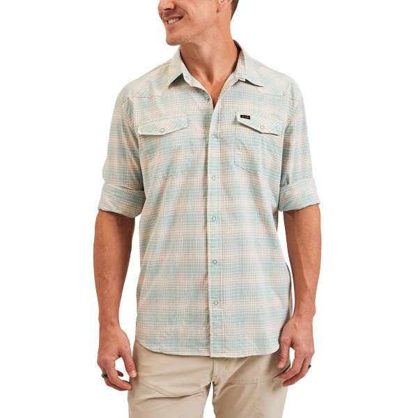 Howler Brothers H Bar B Tech Sunshade Shirt Longsleeve - eason plaid ...