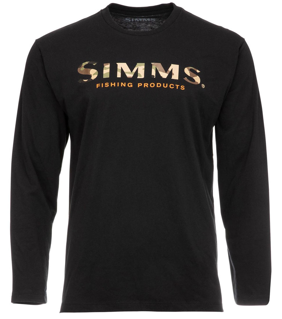 Simms Logo Shirt LS black | Longsleeves | Shirts and Pullovers ...