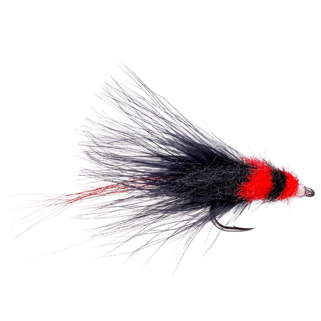 Superflies Saltwater Fly Tarpon Toad Black & Red | Streamer | Tropical ...