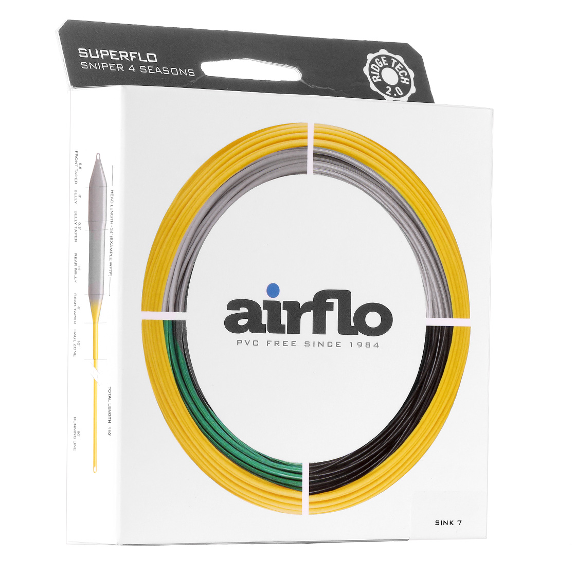 Airflo Ridge 2.0 Sniper 4 Season Intermediate - Sink 5 - Sink 7 Head ...