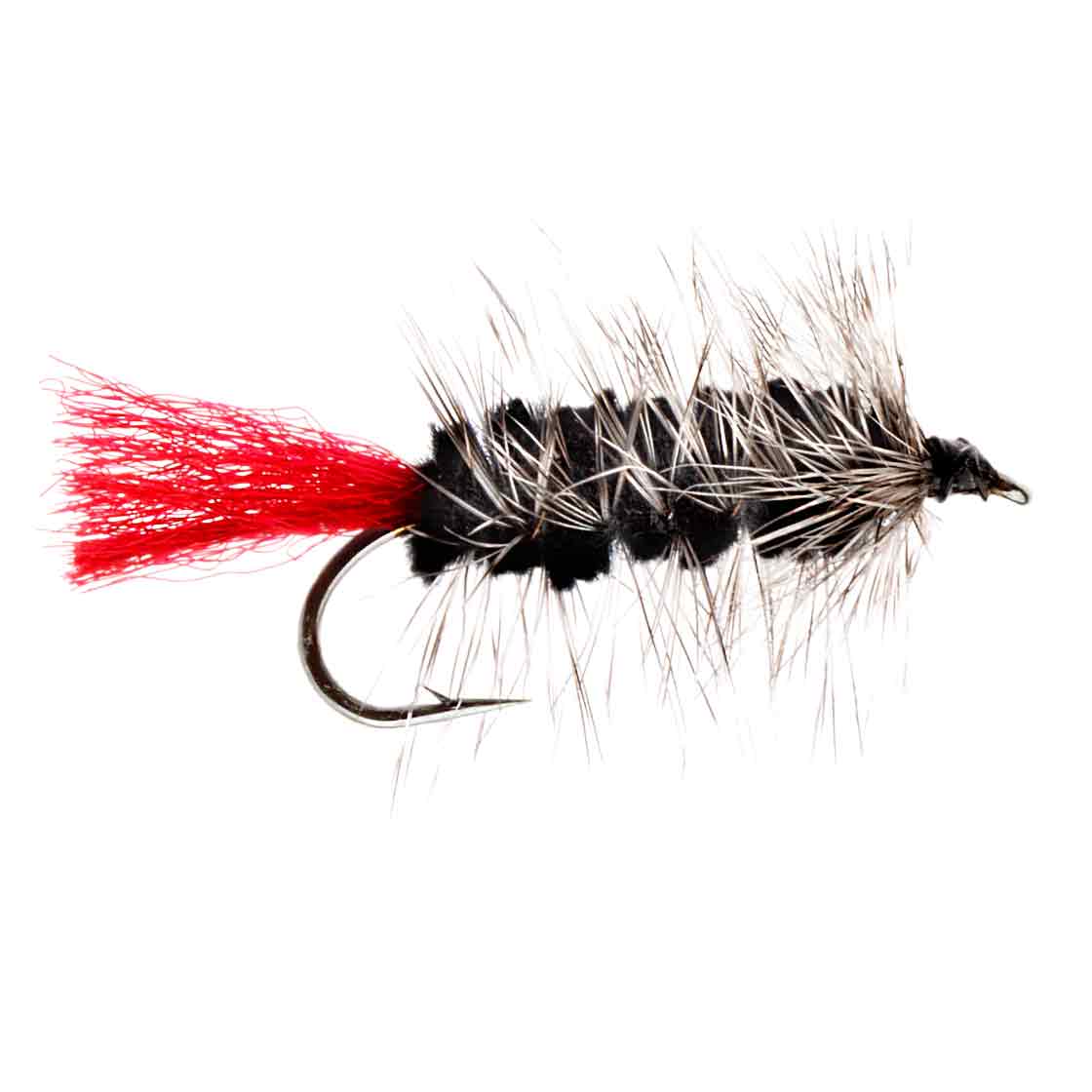 Kami Flies Streamer - Wolly Worm black | Streamer and Put & Take ...