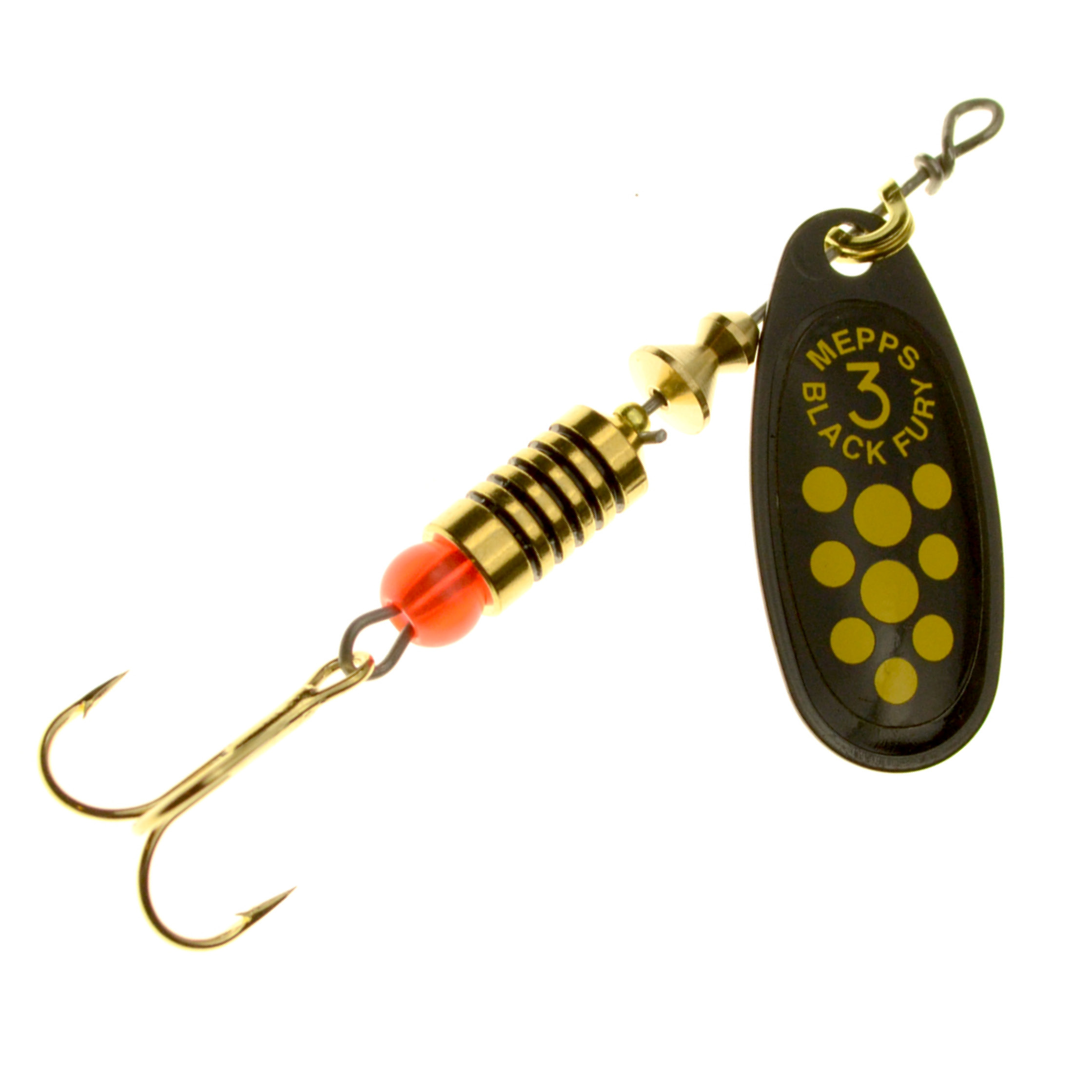 Mepps Black Fury Spinner black/yellow | Metalbaits | Lures and Baits ...