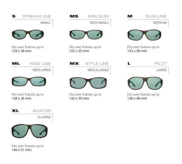 Cocoons Fit-Over Polarizing Glasses Mini Slim #MS Photochromic ...