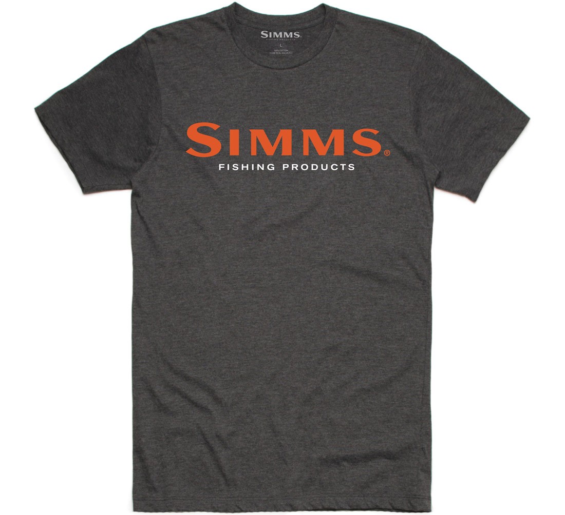 Simms Logo T-Shirt charcoal heather