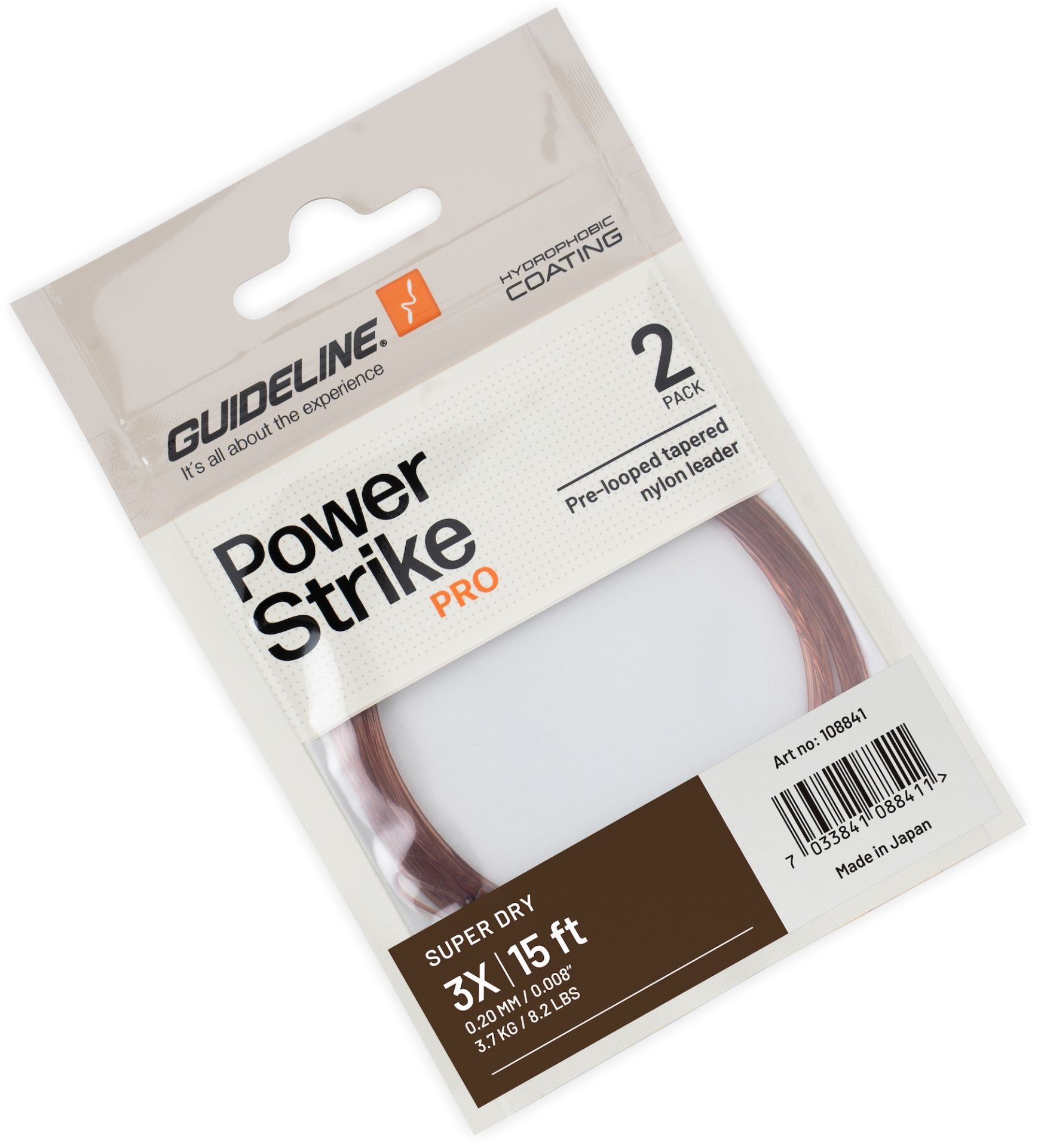 Guideline Salmon 12 ft Tapered Leader Leader | 0,30 mm | P-31407