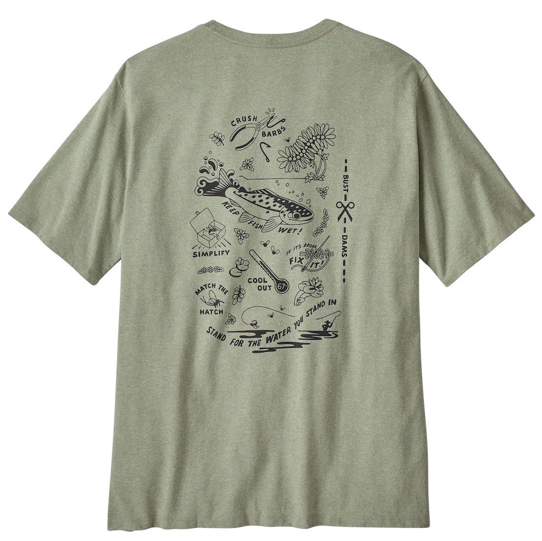 Patagonia Action Angler Responsibili T-Shirt SLVG