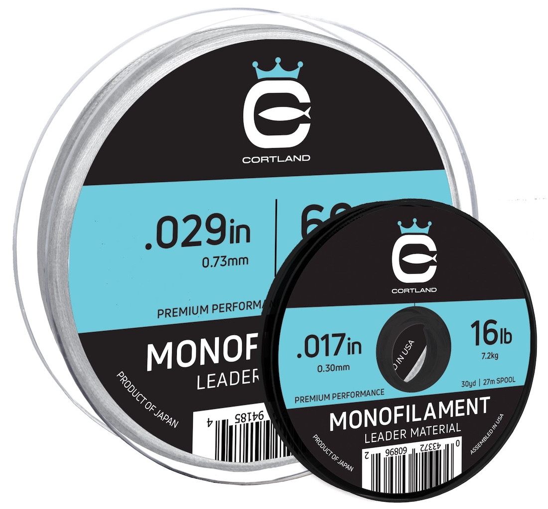 Cortland Saltwater Monofilament Nylon Leader Material Clear 50 yds
